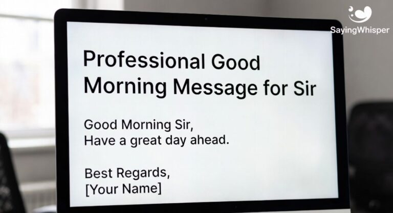 240+ Best Good Morning Wishes for Sir with Honor & Grace